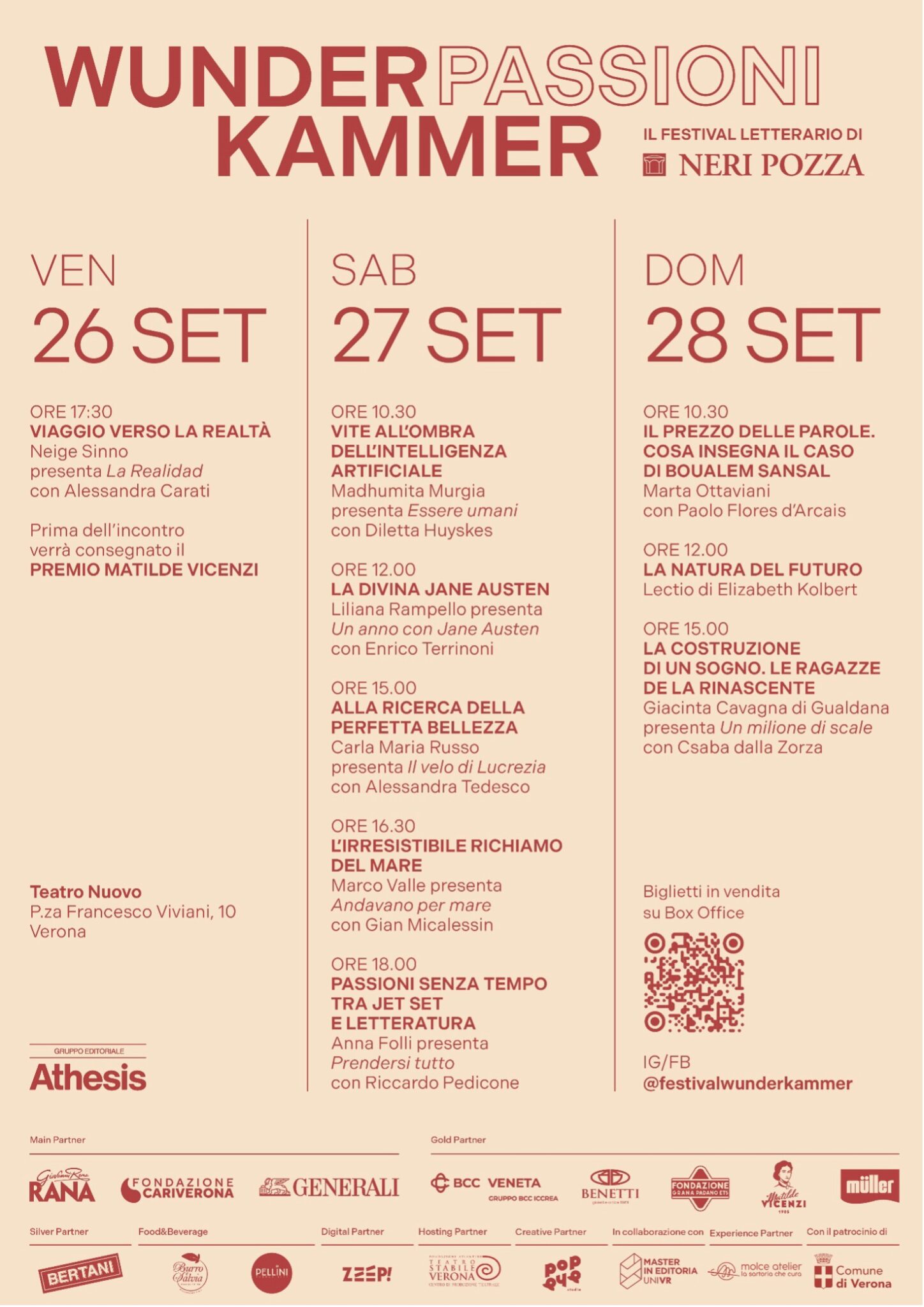 Premio Matilde Vicenzi Matilde Vicenzi Awar| Festival di Neri Pozza ...
